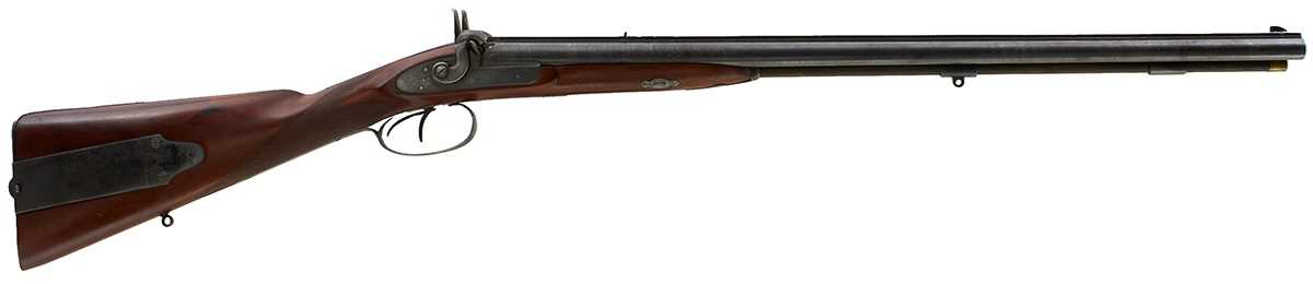 Lot 585 - A .550 CALIBRE DOUBLE BARRELLED PERCUSSION