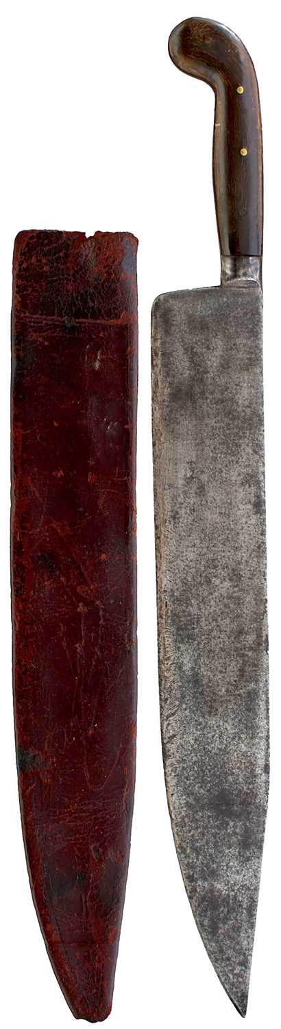 Lot 799 - A 19TH CENTURY HUNTING KNIFE BY RABONE