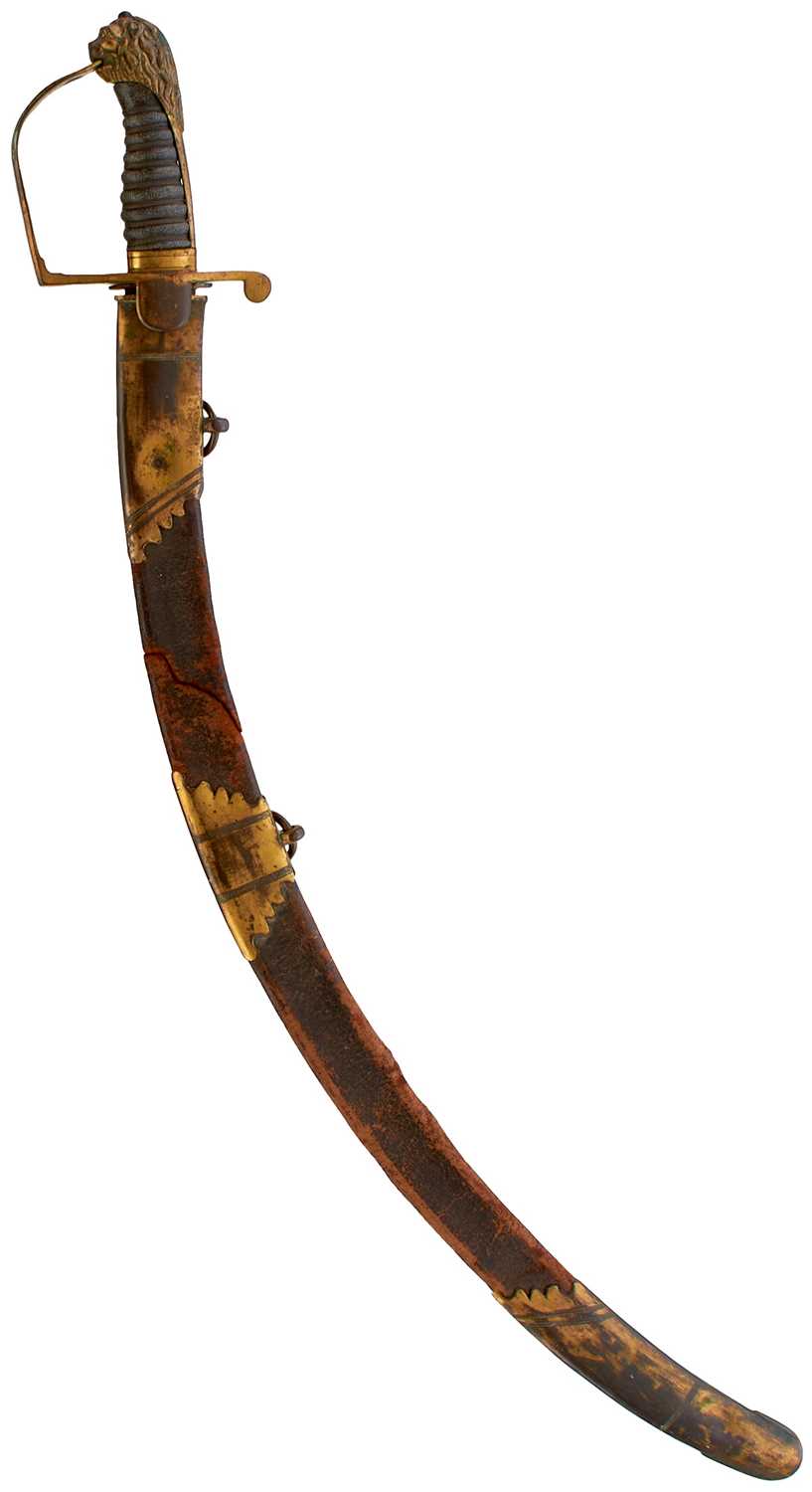 Lot 165 - A GEORGIAN IRISH OFFICER'S SABRE,